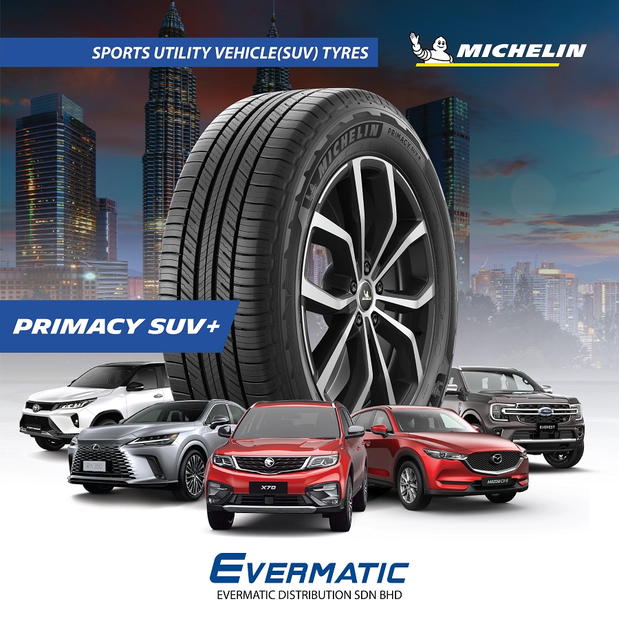 Michelin Primacy SUV+ Tyres in Malaysia|EVERMATIC Sabah